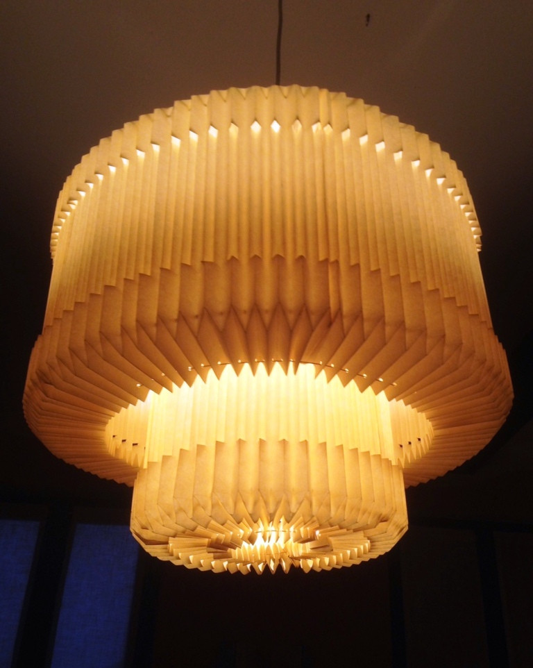 Moioli Gallery - 21ST C. Pleated Ceiling Light By Graham Bibby
