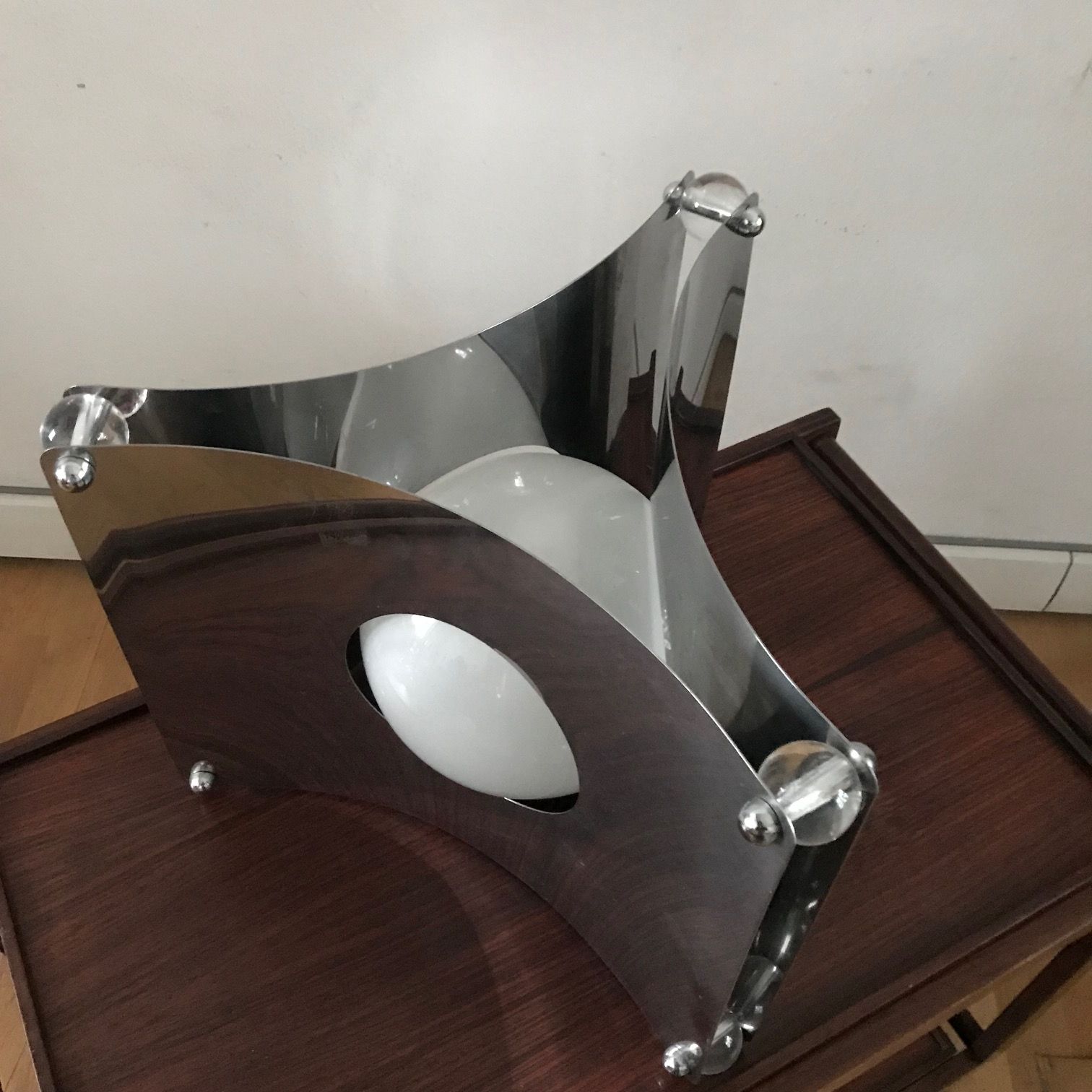 Moioli Gallery - 1960s - Taw - Chrome Table Lamp by Luigi Massoni